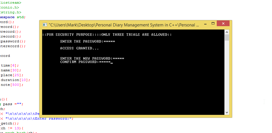 Personal Diary Management System In C Free Source Code Sourcecodester